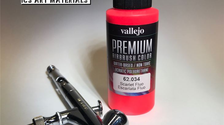 Краска Vallejo Premium Fluo Scarlet